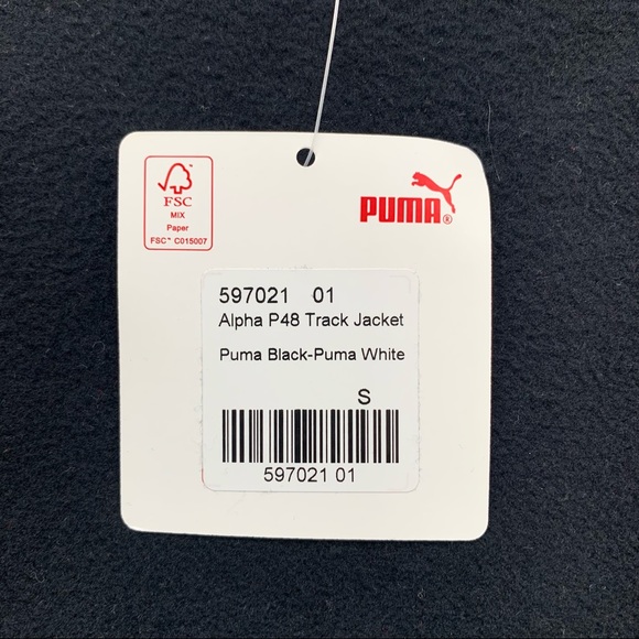 Puma | Jackets & Coats | Nwt Puma Unisex Black Fleece Track Jacket ...